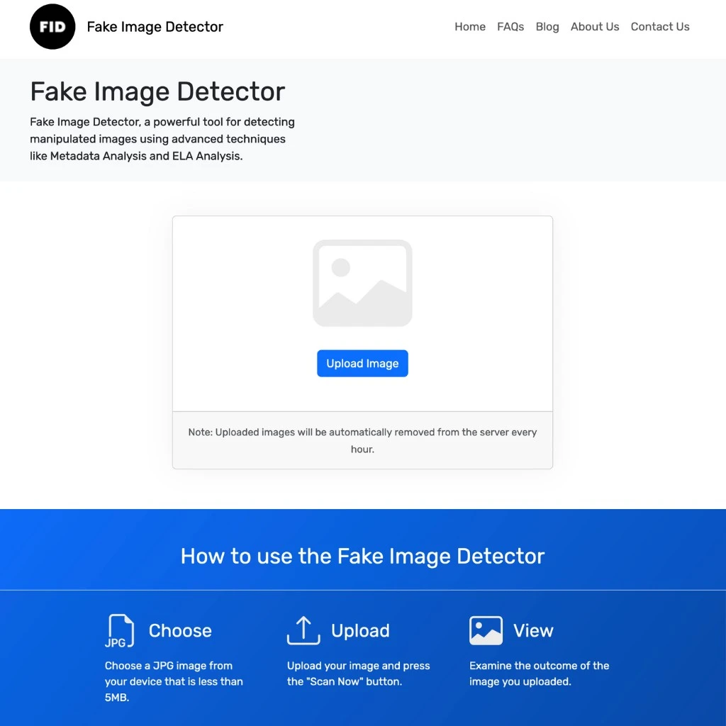 Fake Image Detector | DetectorTools.ai