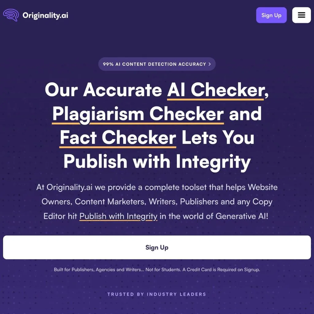 Originality AI - AI Detector | DetectorTools.ai