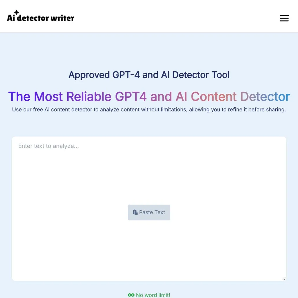 AI Detector Writer | DetectorTools.ai